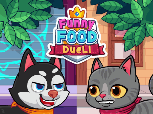 Funny Food Duel – Free Game | SuperKidGames