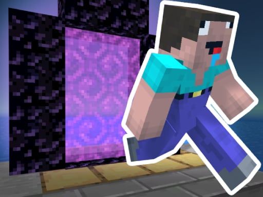 Noob Steve Parkour – Free Game | SuperKidGames