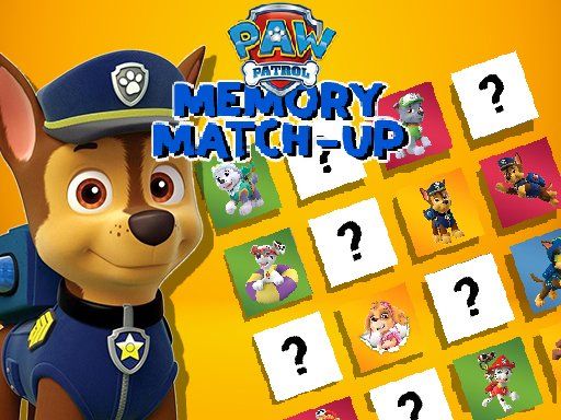 Paw Patrol Memory Match Up – Free Game | SuperKidGames